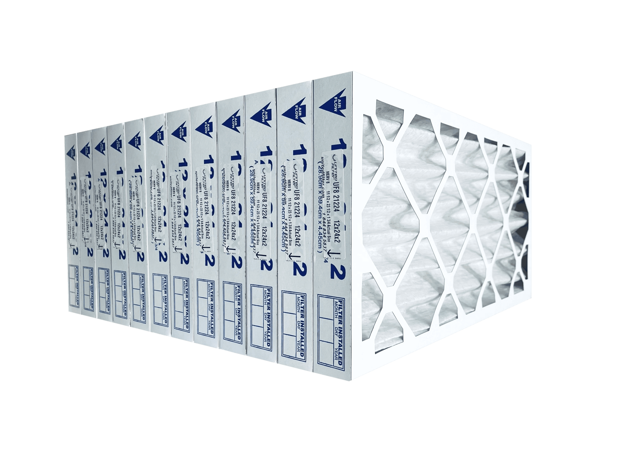 Order Furnace Filter 12x24x2 MERV 8 Online - United Filter